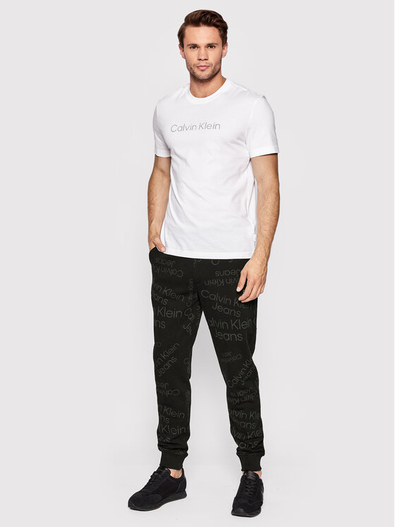 Calvin Klein Jeans Spodnie Dresowe J30j320586 Czarny Regular Fit