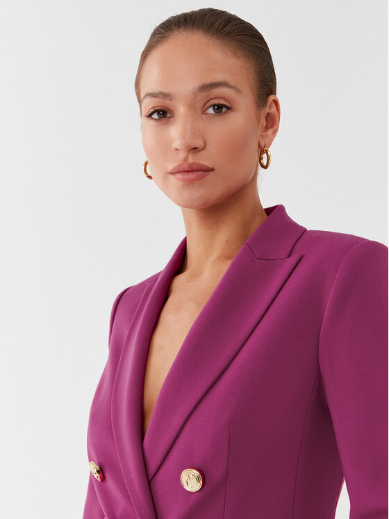 Pinko Marynarka 100256 A15O Fioletowy Regular Fit | Modivo.pl