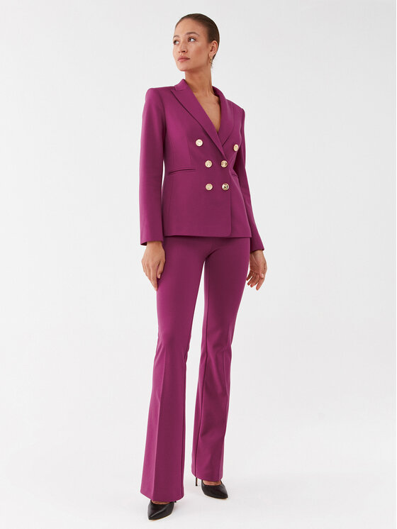 Pinko Marynarka 100256 A15O Fioletowy Regular Fit | Modivo.pl